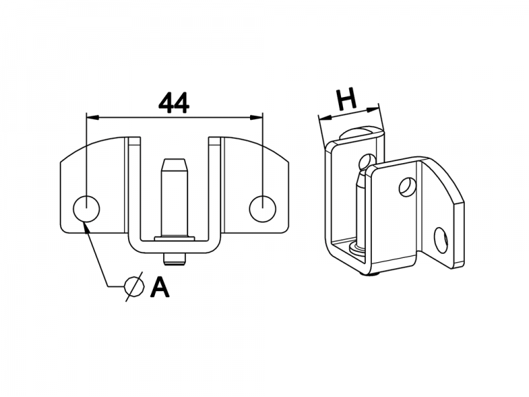 Support arbre avec broche - Zurfluh Feller - B104 - volet roulant - SOFAP - SOFAP l'expert du ...